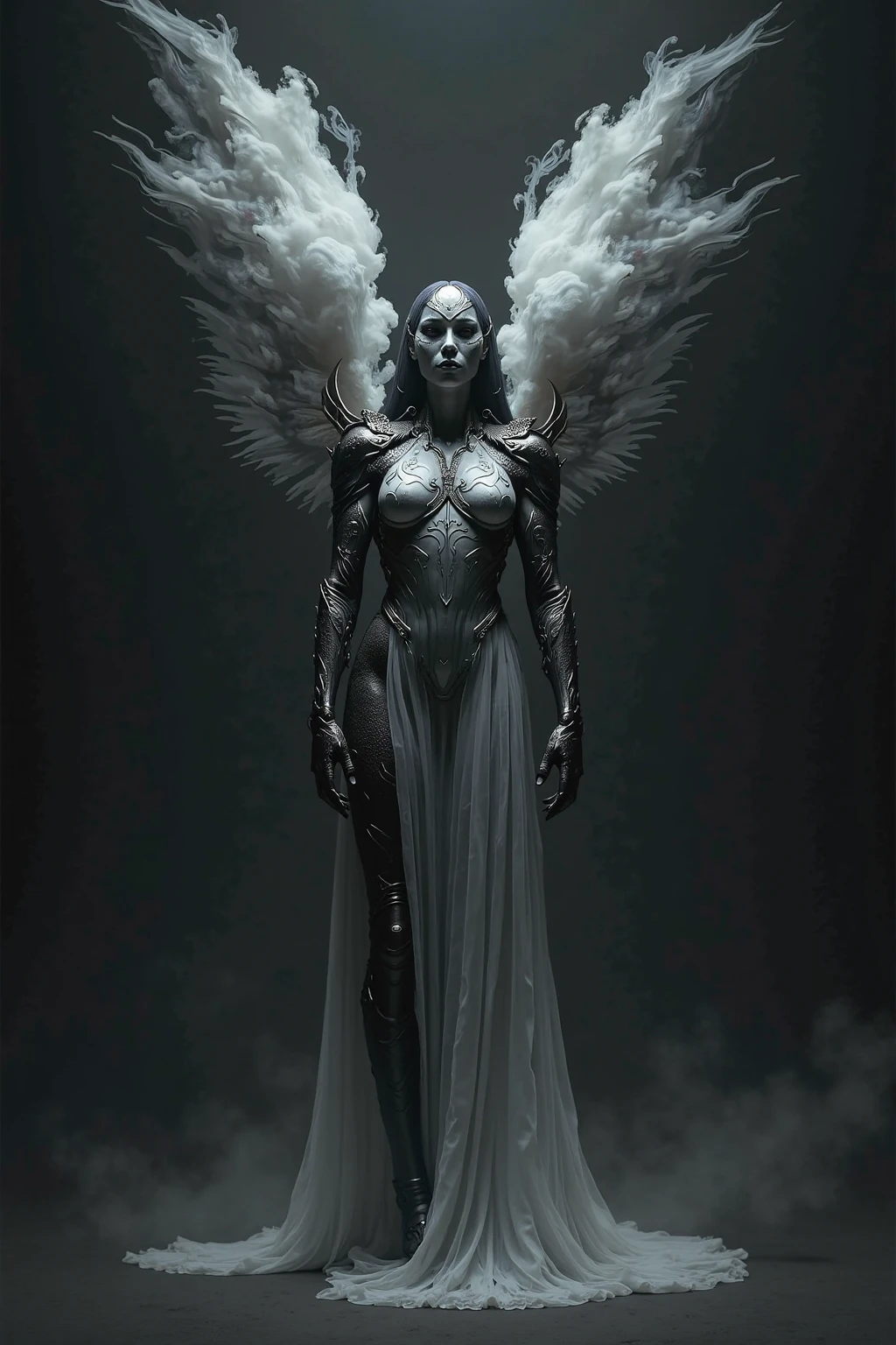An ambiguous celestial entity, a goddess sculpted from moonlight and ...