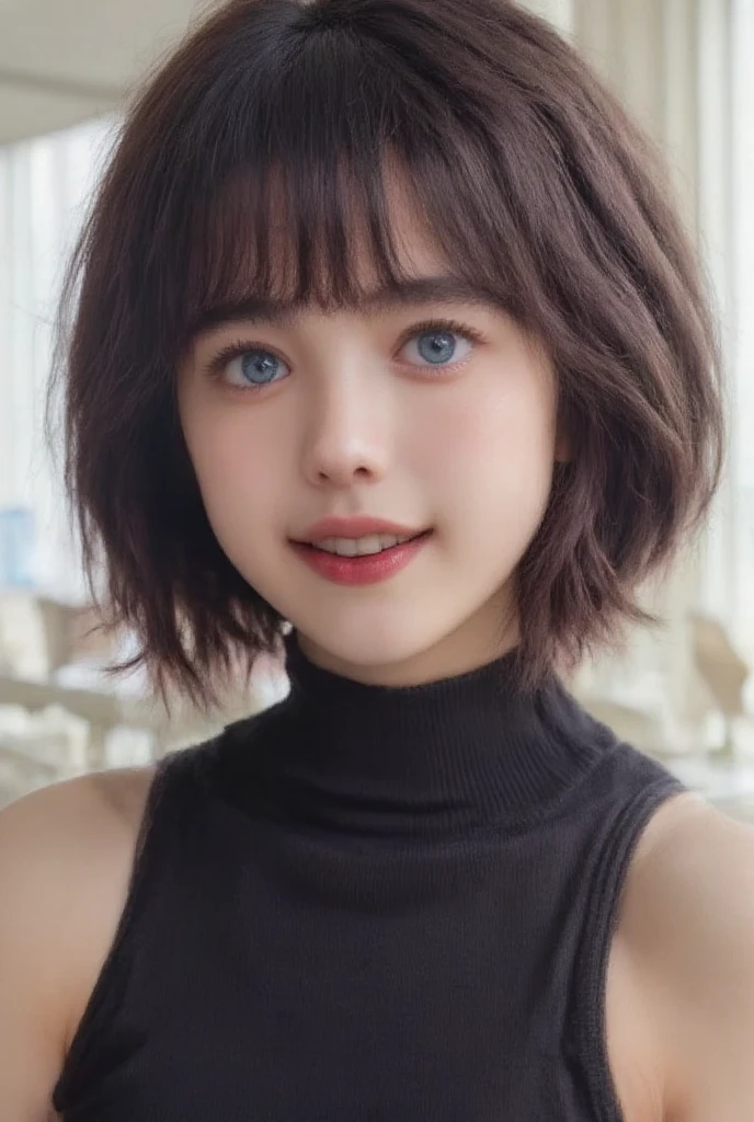 ((Full body side profile shot)) a girl with their face turned to the ...