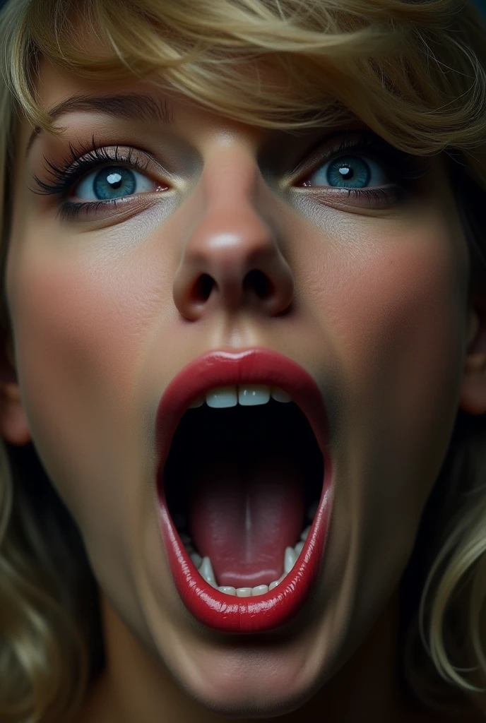 Taylor Swift, open mouth, mawshot - SeaArt AI