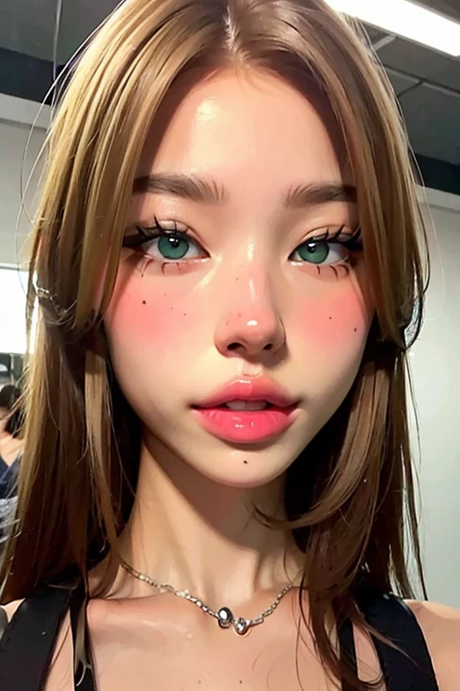 Blond girl. green eyes. muito legal. - SeaArt AI