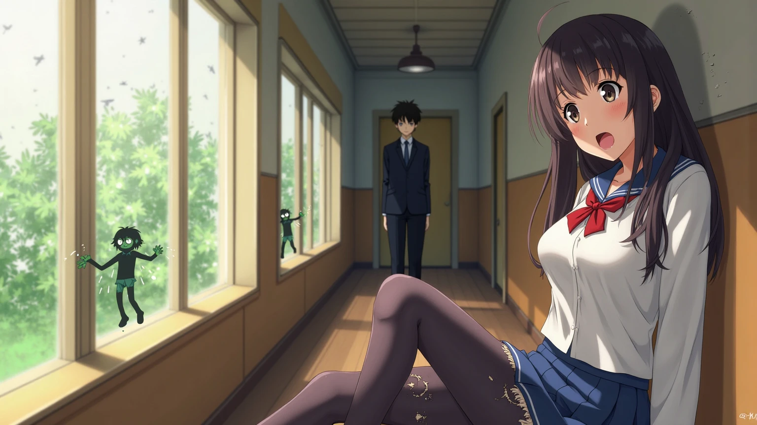 High-resolution anime illustration (8k), modern style with bright ...