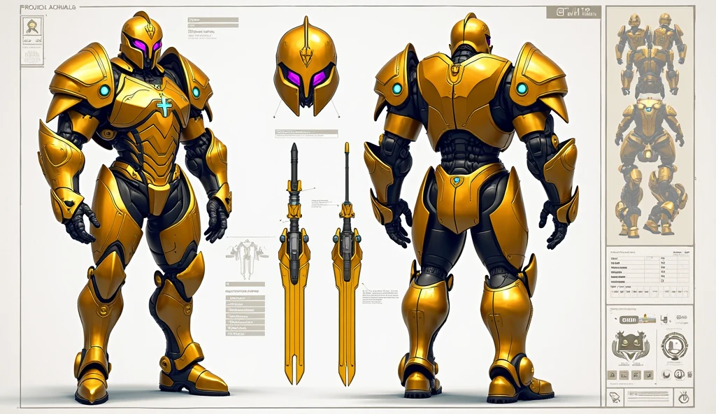 "blueprint design" of an epic futuristic perfect cool yellow golden ...