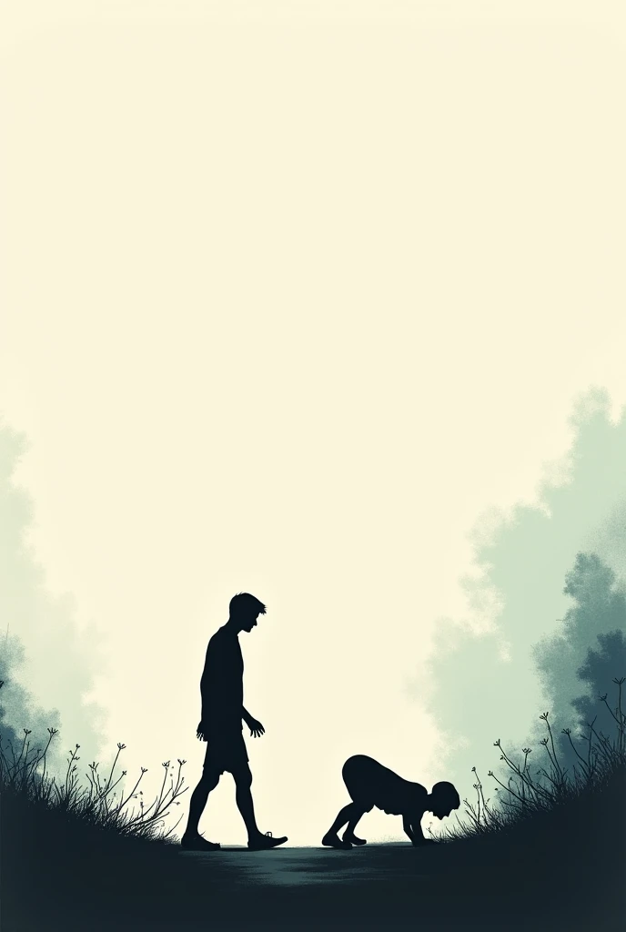 Person walking in one direction and their shadow having a push - SeaArt AI