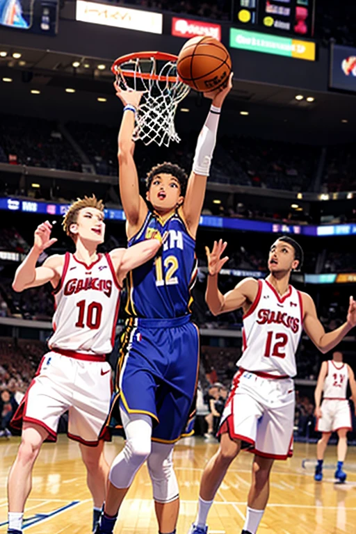 Anime NBA basketball - SeaArt AI