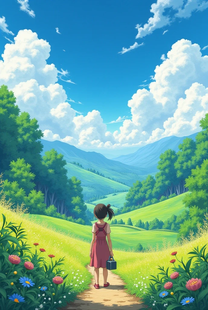 Transform this image in to a anime, hand-drawn and cel animation ...