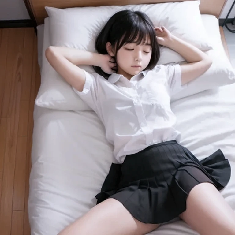 High image quality 1 Japanese Girl 6th grade elementary school short hair sm - SeaArt AI