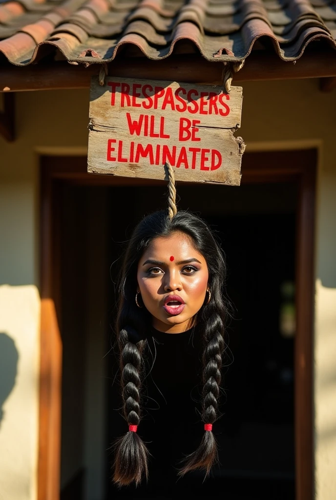 A dismembered head of a voluptuous, beautiful dead desi aunty with a ...