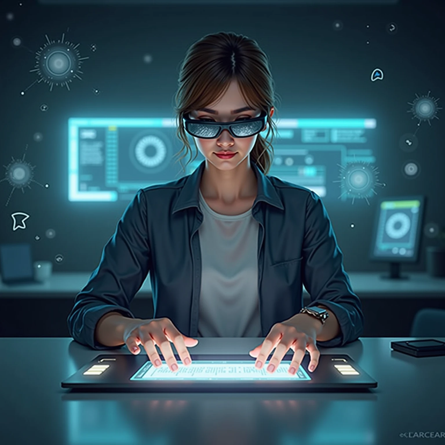 Development of Screen Reader Software software image AI - SeaArt AI