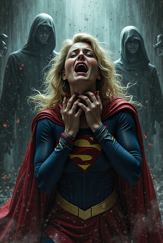 Strangle and suffocate Supergirl - SeaArt AI