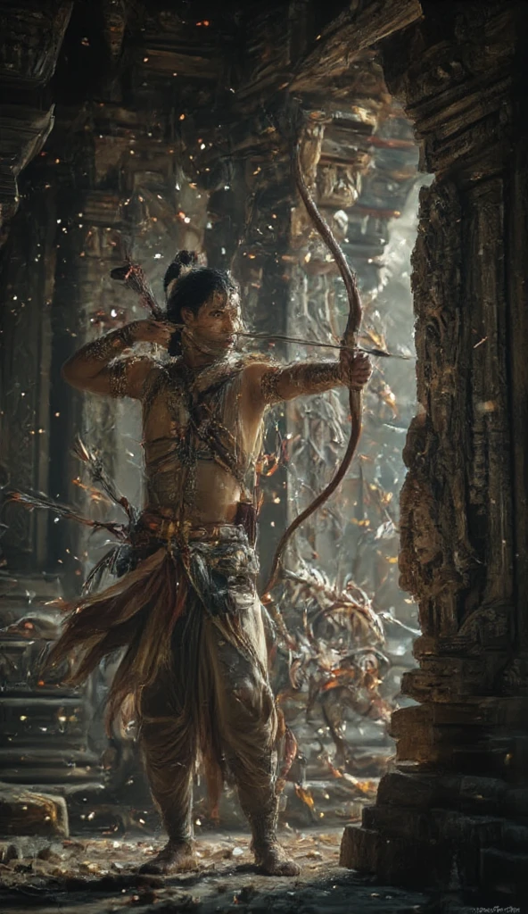 Bow and arrow, ramayanam, ancient life, high quality, detailed - SeaArt AI