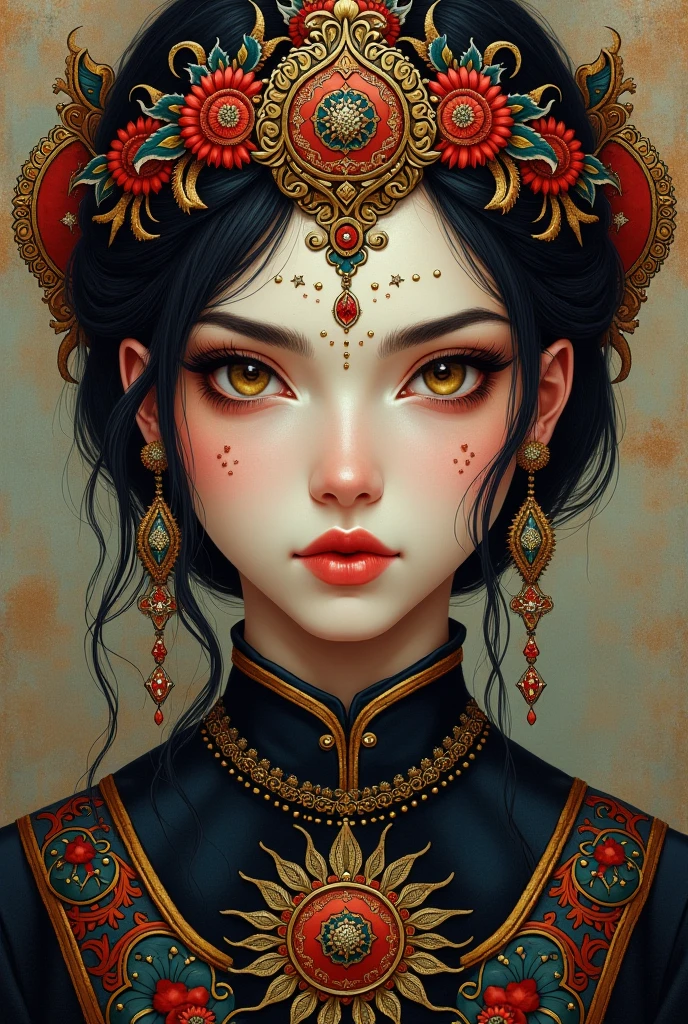 Your own portrait in the ethnic style of Tatars - SeaArt AI