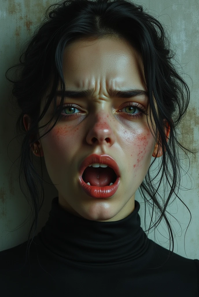Woman with a Drama Face - SeaArt AI