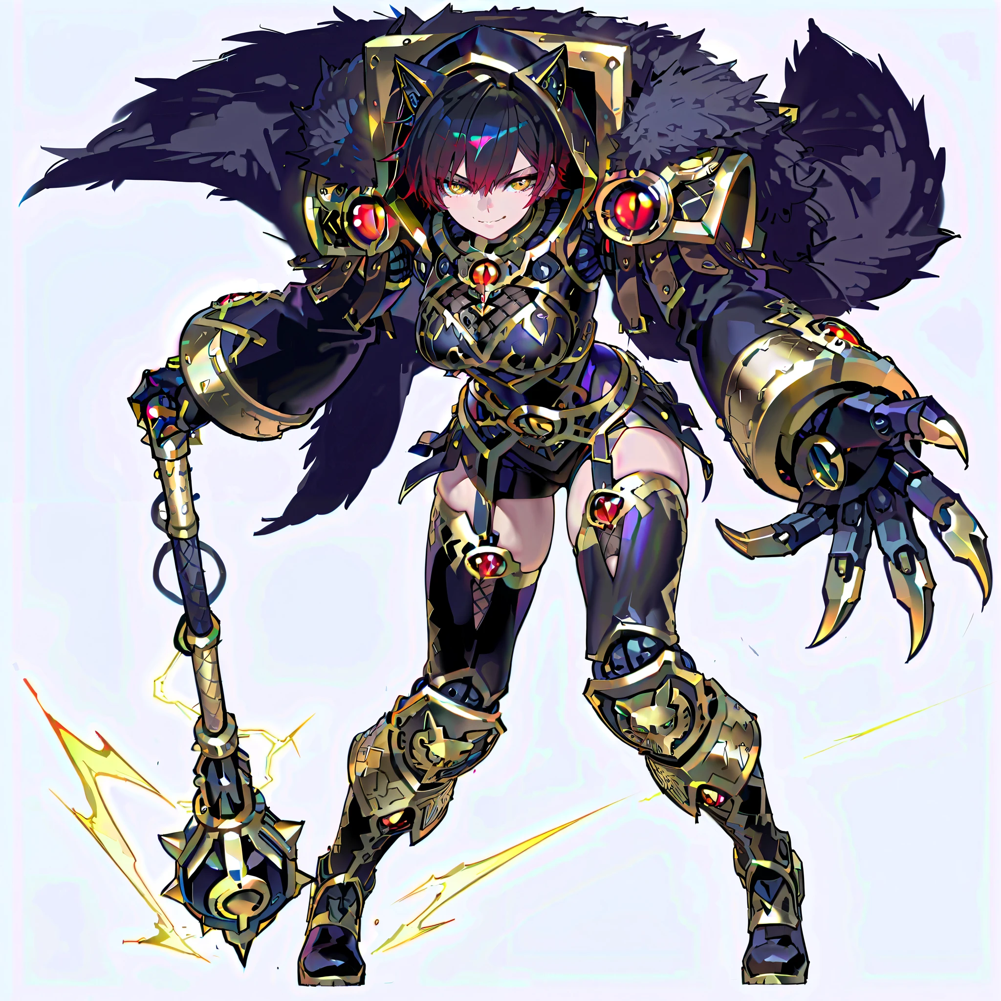 A close up of a person with a sword and a bird - SeaArt AI