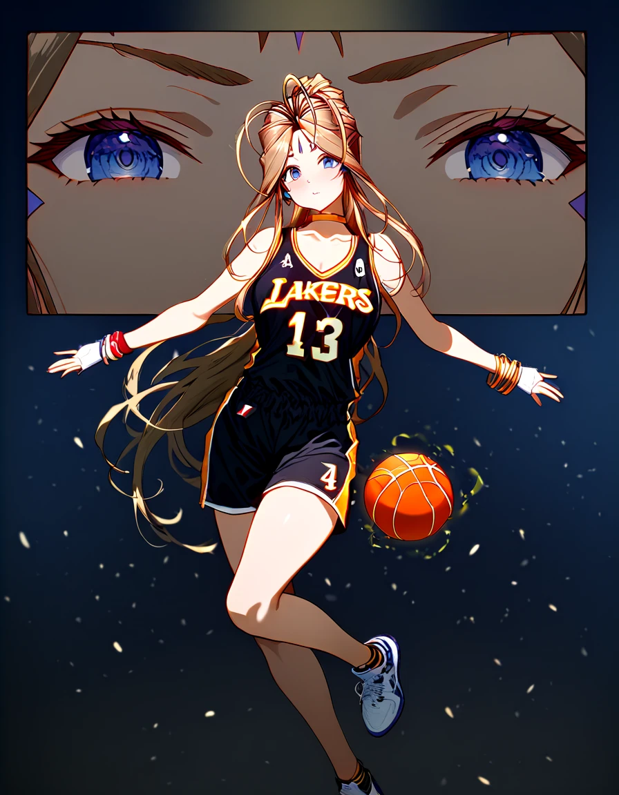(masterpiece), A girl playing basketball,A vibrant and dynamic mashup ...