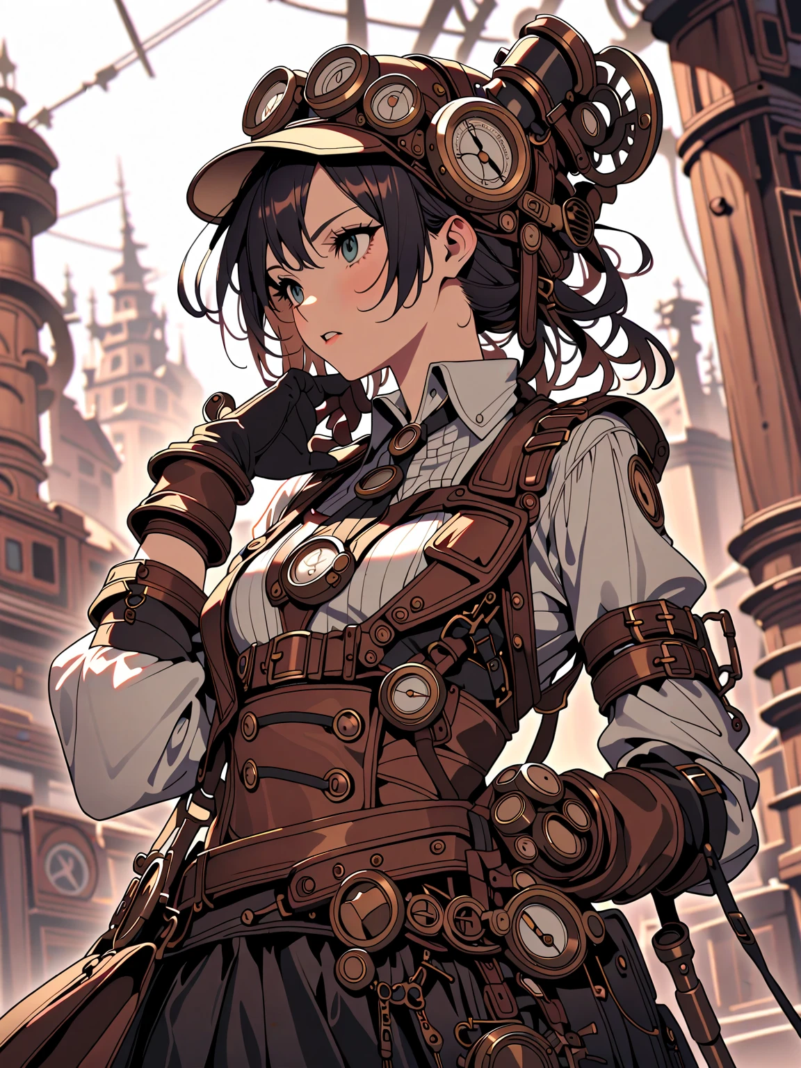 A compass (Detailed),steampunk - SeaArt AI