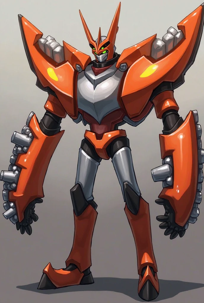 Mega Excadrill has a silver plate on its chest and shoulders - SeaArt AI