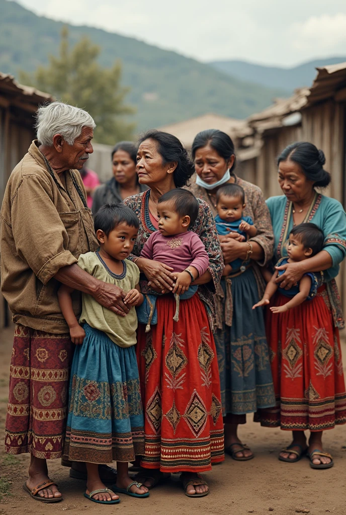 IT GENERATES A GROUP OF POOR PEOPLE IN POLLERA WITH THEIR BABIES ...