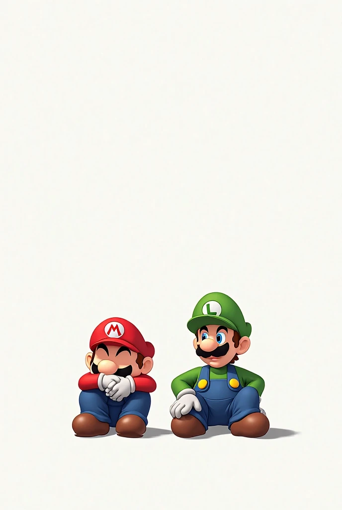 Mario Bros bored on white background - SeaArt AI