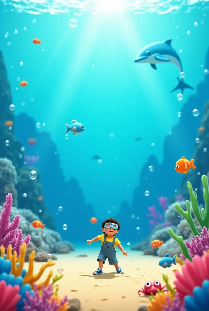 Scene 1 : Introduction — Diving in the Sea Prompt: - SeaArt AI