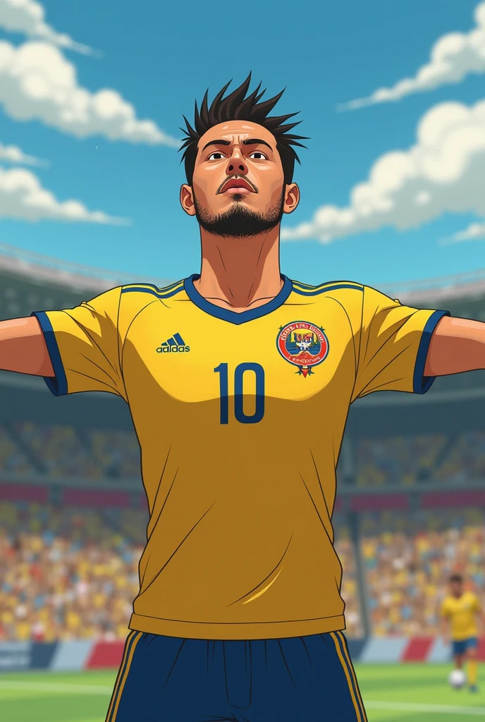 Create an image inspired by traditional Japanese 2D animation that is ...