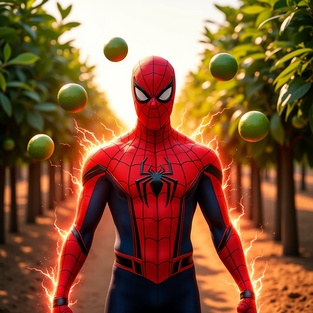 **"A highly realistic image of Spider-Man standing in the middle of a ...