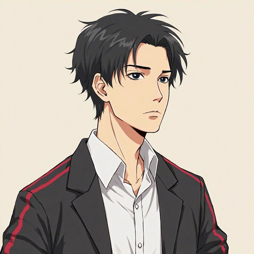 High quality, ultra detailed, exquisite, man, delightful, serious look ...