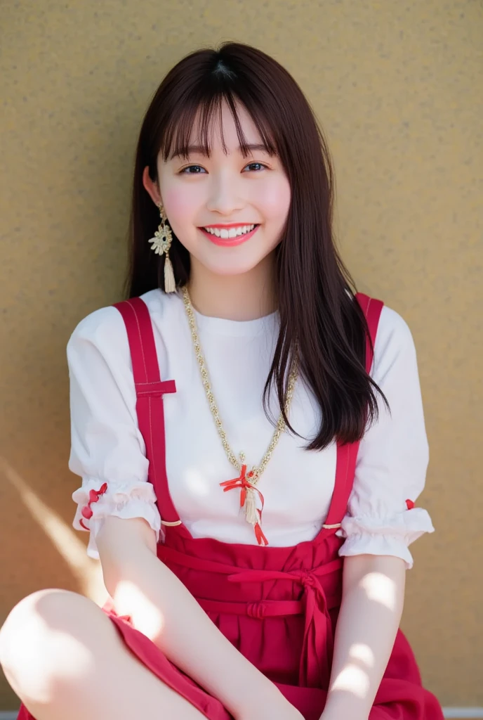 Portrait photography,masterpiece, nsfw,8k,16k , Girl in a shrine maiden ...