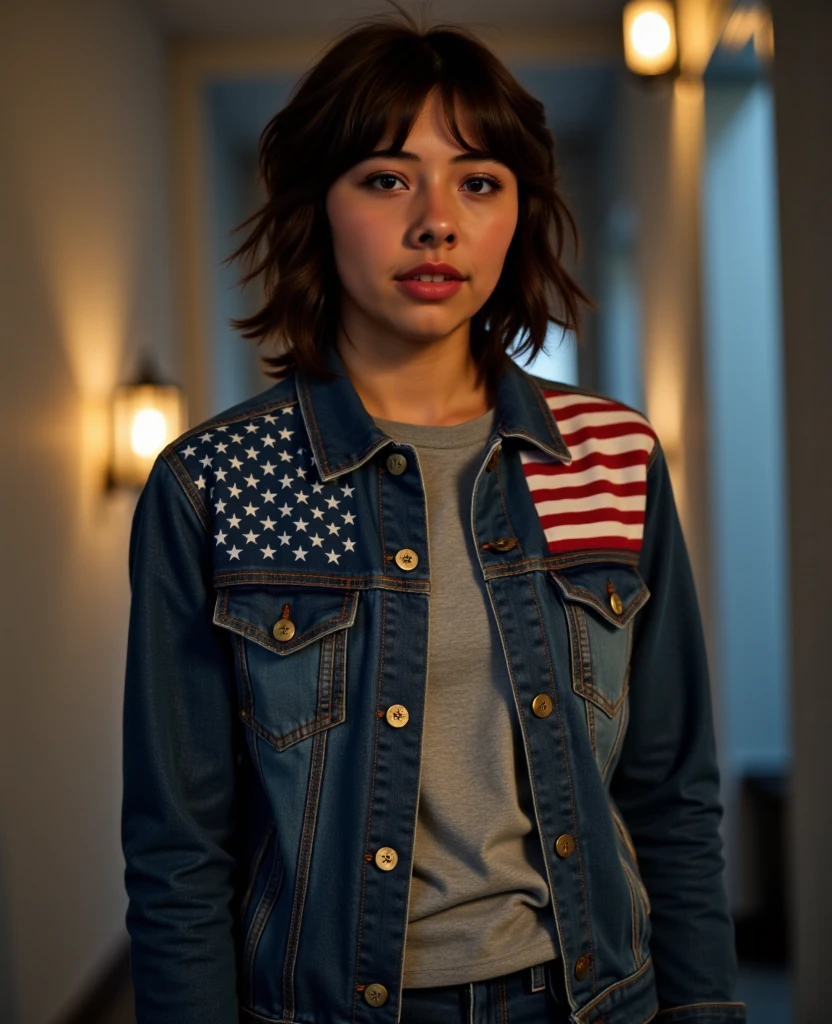 In a cinematic and hyper-realistic, Xochitl Gomez as america Chavez ...