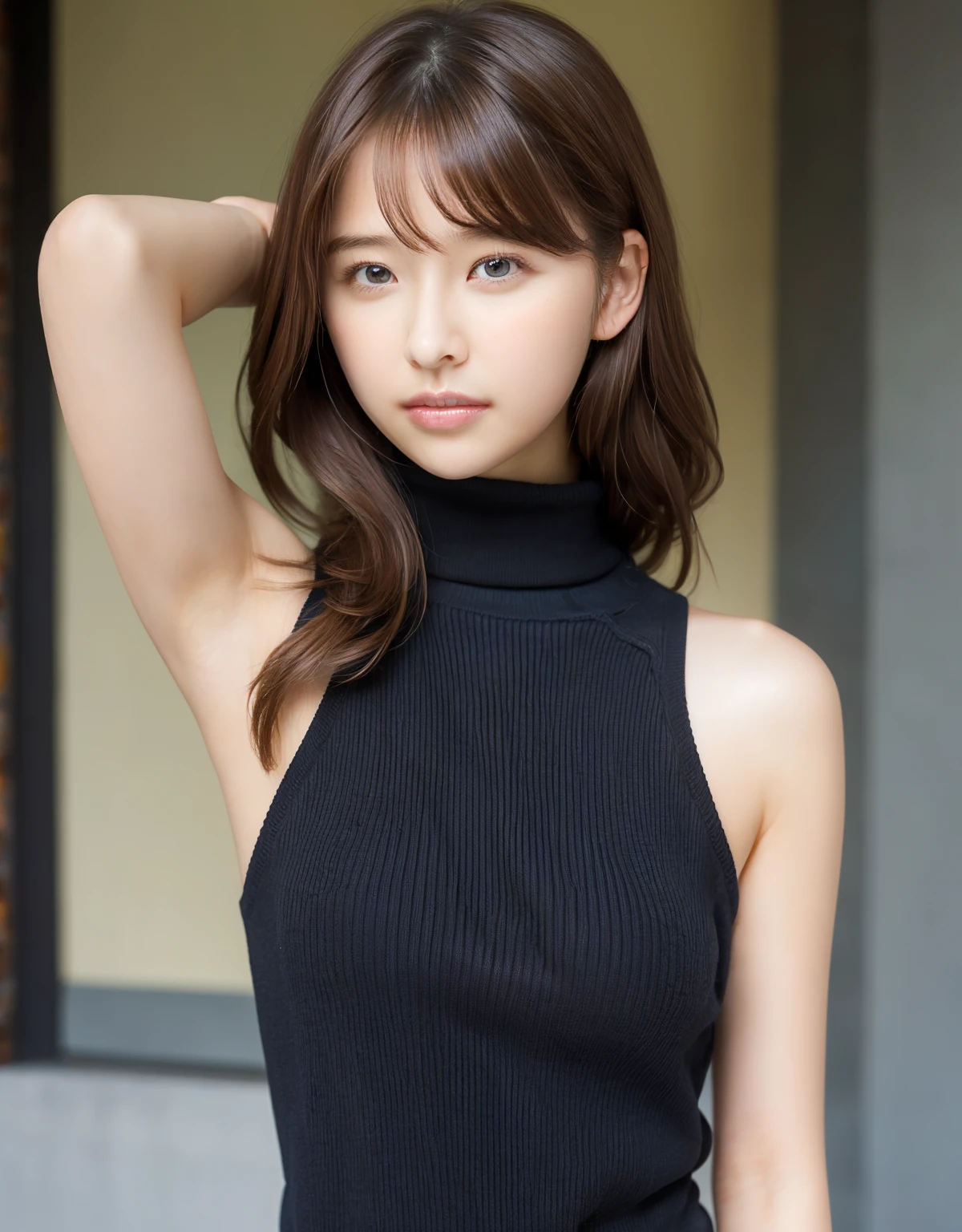 have beautiful upper arms with moderate muscles、pretty girl - SeaArt AI