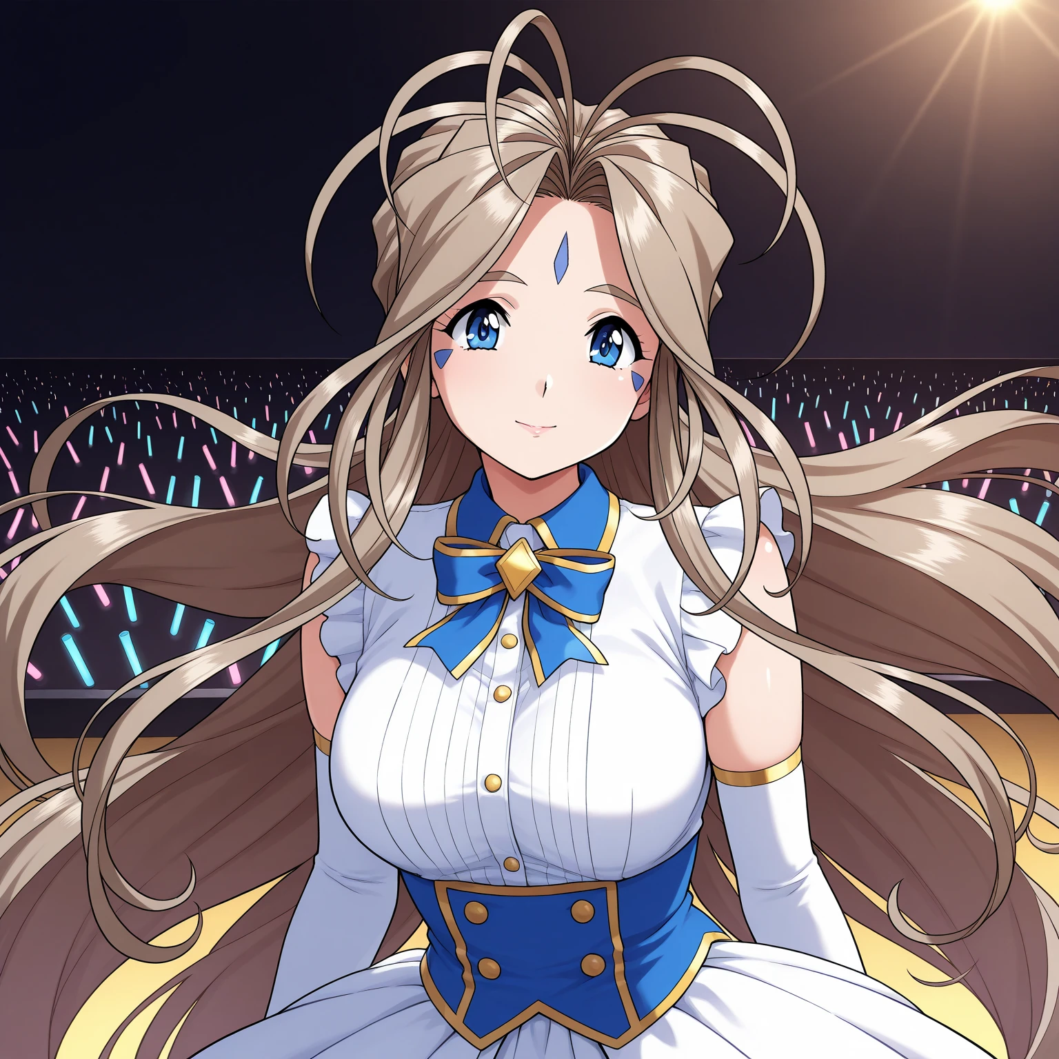 Belldandy, solo, 25 years old woman, perfect face, healthy skin - SeaArt AI