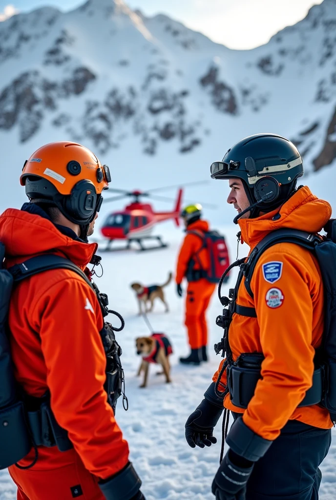 Deep in a mountain rescue station, a rescue team receives an emergency ...