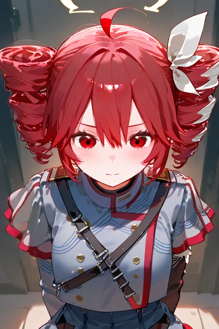 Alone .chica, kasane Teto ,in a police suit - SeaArt AI
