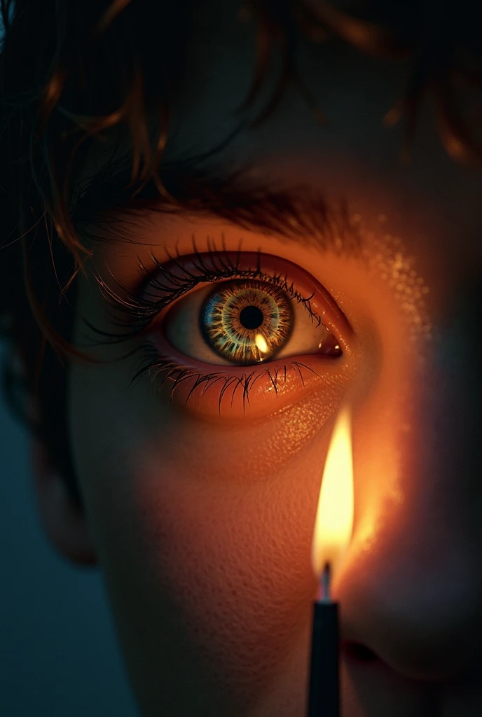 Eye with a torch - SeaArt AI