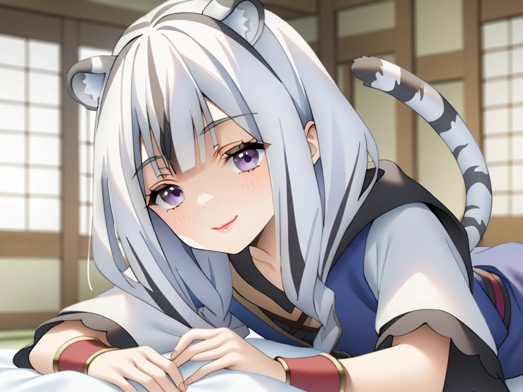 Atla pheon, dressed as a ninja, high definition, long hair, looks at ...