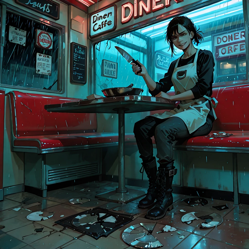 (Noir-style lighting, gritty textures, 8K detail), BREAK, - SeaArt AI