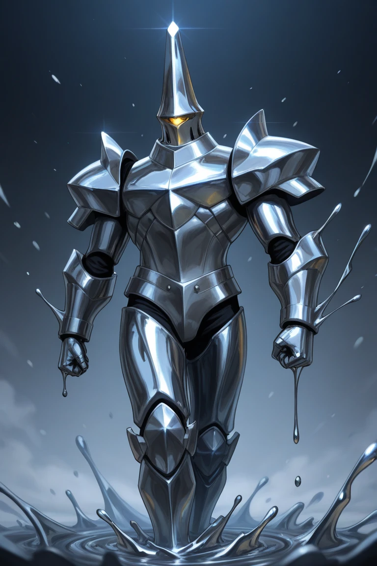 Metal elemental, Liquid Metal - SeaArt AI