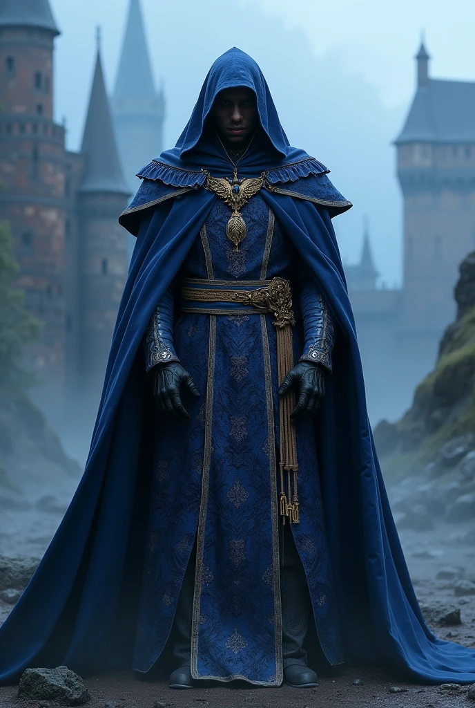 Medieval style Raven Lord，duke style，Overall bluish - SeaArt AI
