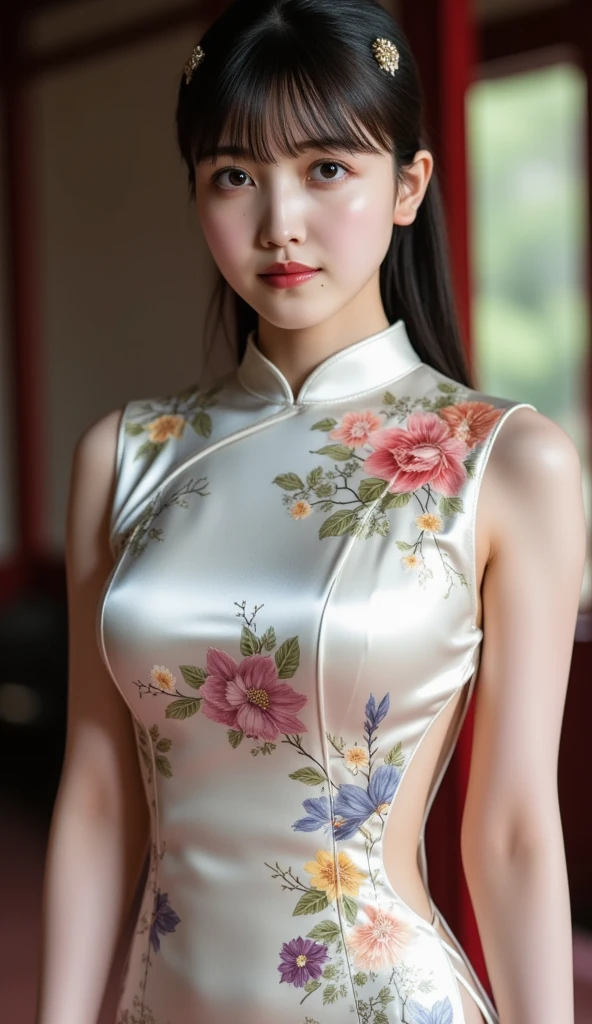 live-action，Super busty women， big woman ， Put your hands on your lower ...