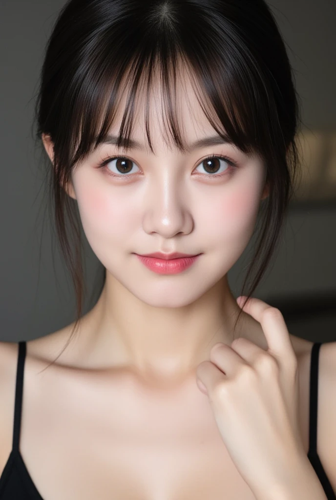 Solo woman, close up, front view, Chinese supermodel, looking at viewer ...