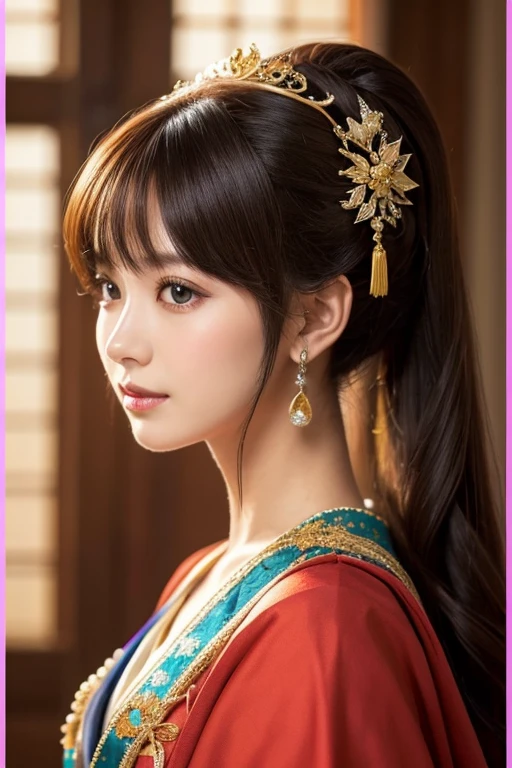Pretty girl、Sengoku period、Princess of the Imperial Court、hair ornament ...