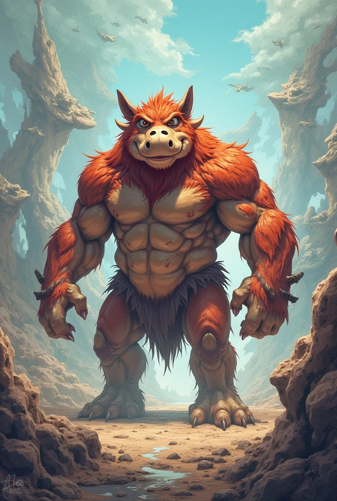 Create an animalistic, four-legged creature that remembers power ...