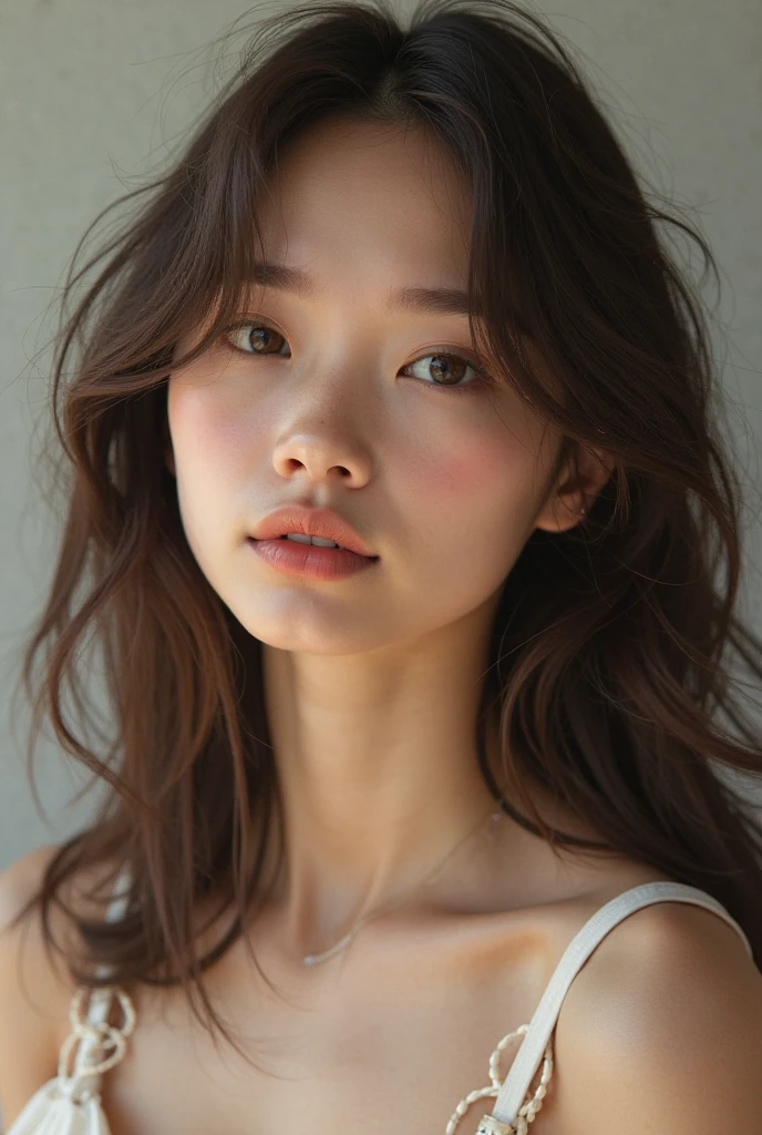 Realistic brunette - SeaArt AI