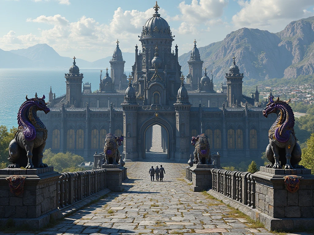 The palace stands on a strategically placed hill, allowing a panoramic ...