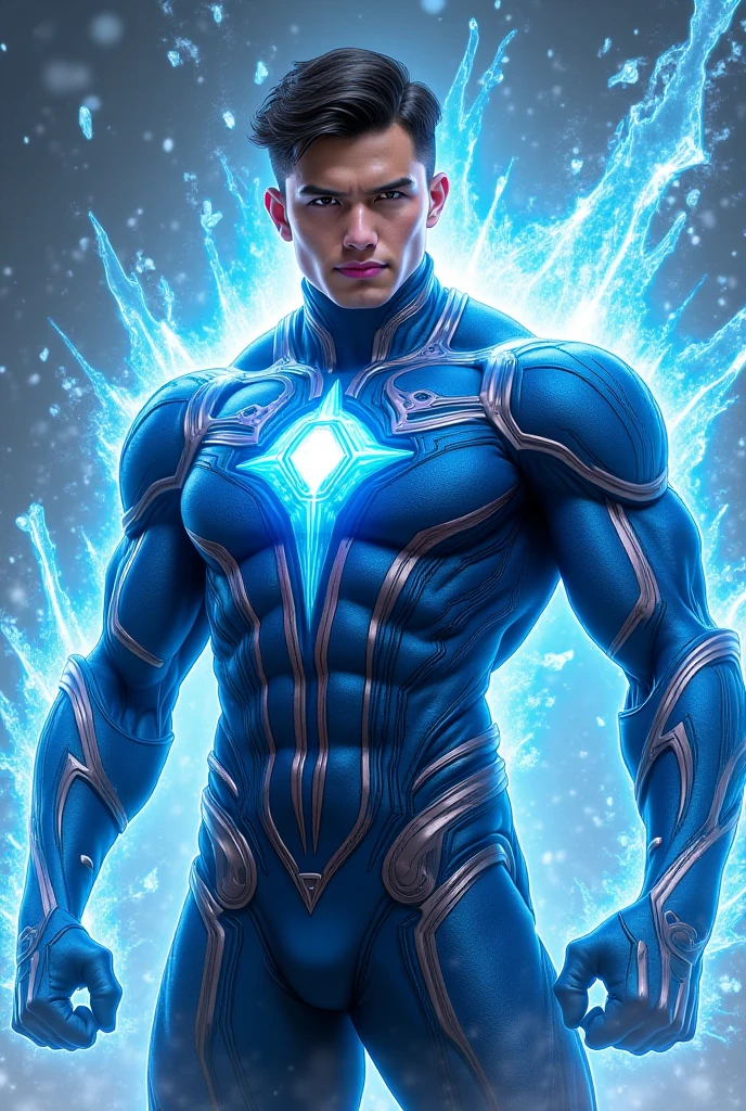 A superhero man without a cape, pretty face,, muscular body, Colombian ...