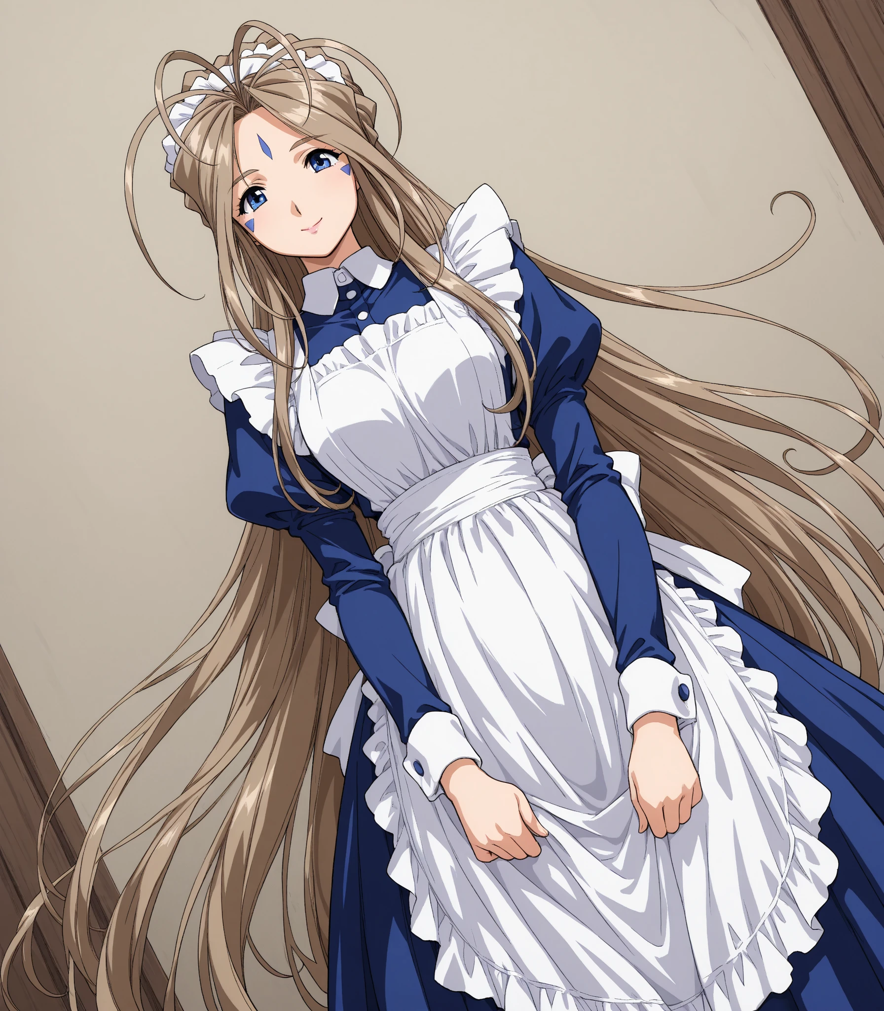 Belldandy, solo, 25 years old woman, perfect face, healthy skin - SeaArt AI