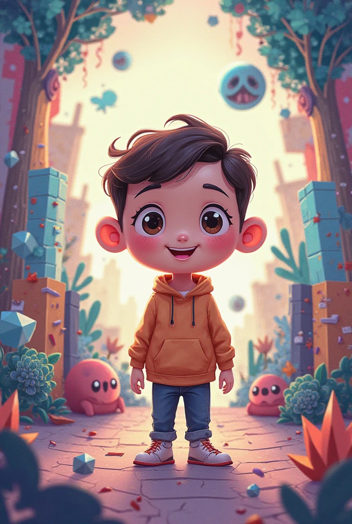 Make a photo that is cartoon but not that much of a design and relate ...