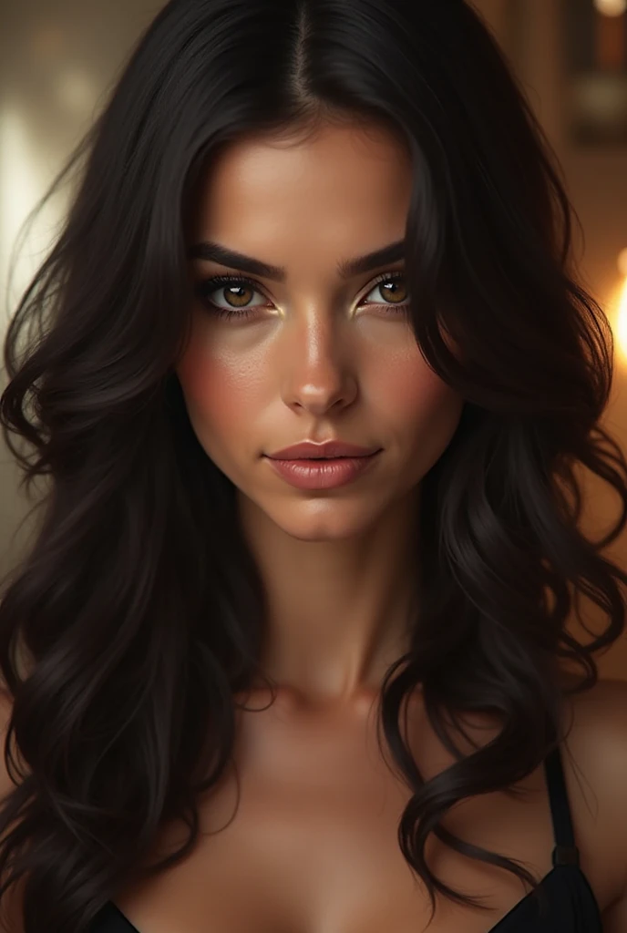 Sexy brunette woman - SeaArt AI