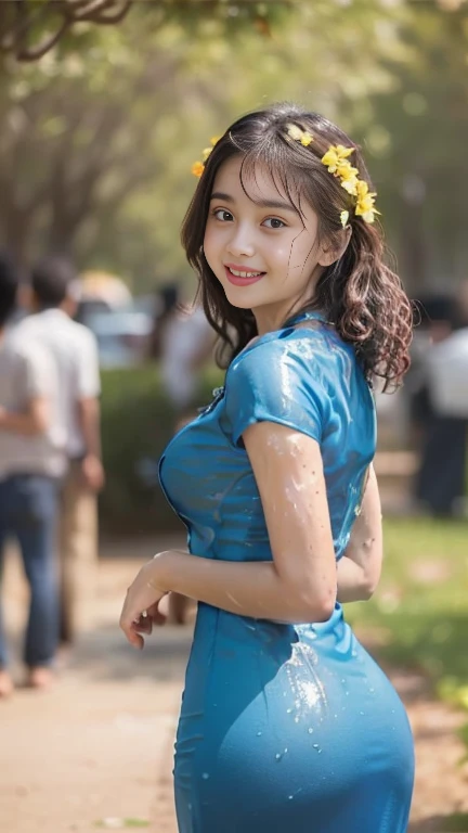 He looked at the photographer with a smile on his face. A beautiful 18 ...