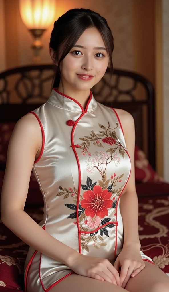 live-action，Super busty women， big woman ， Put your hands on your lower ...