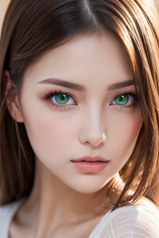 Ukrainian Women Photos . Face . Age 25, Sharp Chin , RAW photos - SeaArt AI